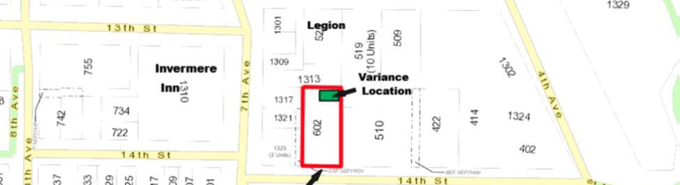 Development Variance Permit 23.01 Lot 7, Block E, District Lot 216 ...